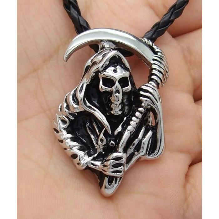Pendentif Collier Grande Faucheuse " Grim Reaper" - Cdiscount