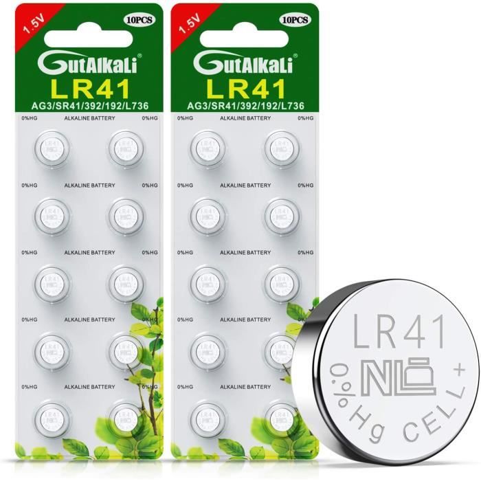 Paquet de 20 Piles Bouton alcaline de la Pile LR41 AG3 [395] - Cdiscount Jeux - Jouets