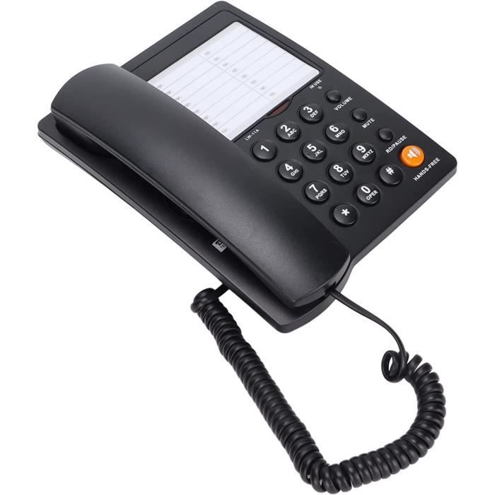 Téléphone Filaire, Téléphone Fixe, Double Interface, Téléphone Filaire ...