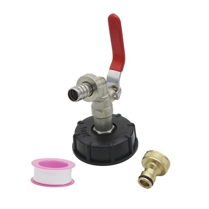 Adaptateur de réservoir IBC S60X6 à repasser robinet en laiton 1-2 ...