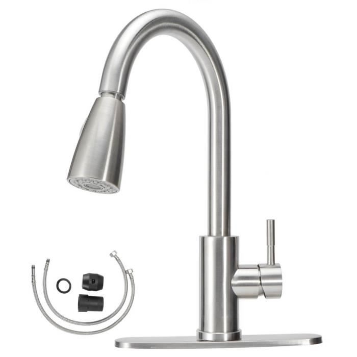 Dioche Robinet rétractable Robinet d'Évier de Cuisine en Acier ... Dioche Robinet rétractable Robinet d'Évier de Cuisine en Acier ...