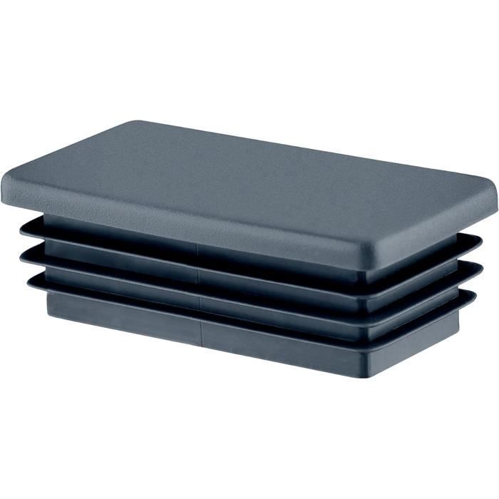 Bouchon Pour Tube Rectangulaire Capuchon 80X50 Mm Anthracite 1 Pcs ...