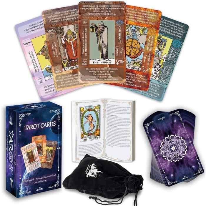 Ensemble De Cartes De Tarot Avec Guide (Français Non Garanti), Cartes ...