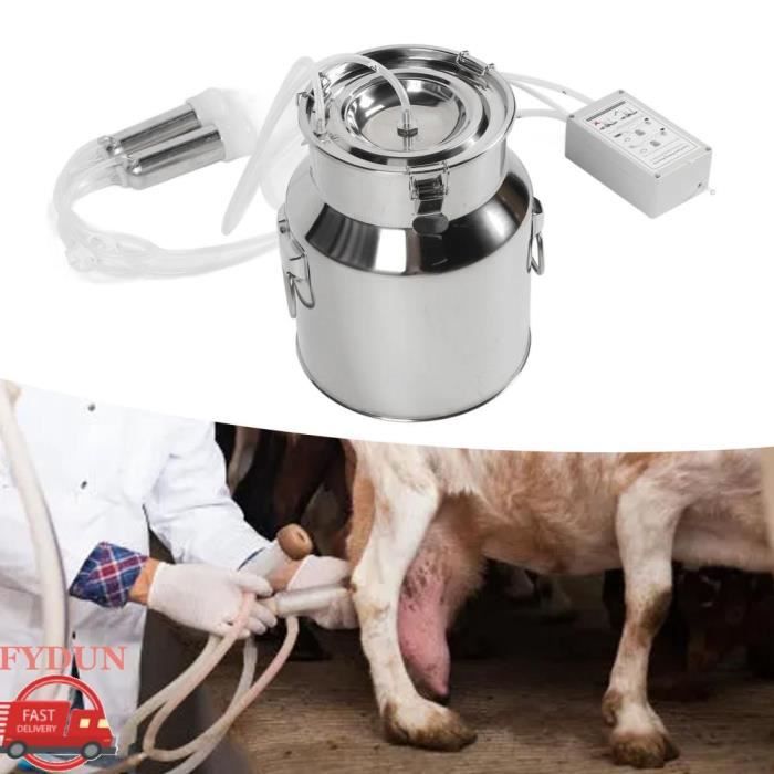 FYDUN Machine à Traire les Vaches Électrique 14L Inox Pompe à Vide ...