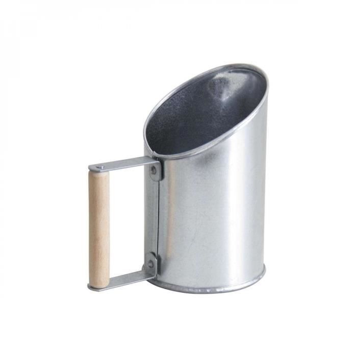 Pelle à granulés, pellets en fer de zinc et poignée en bois - 1.5L ...
