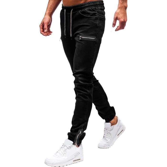 Jean moderne slim jambe droite pour hommes mode dcontract pantalon ...