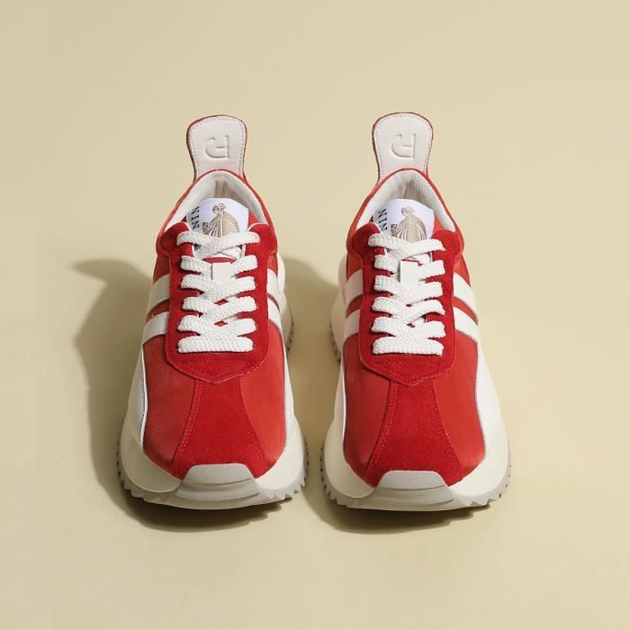 Baskets Femme Casual Mode Semelle épaisse Confortable souple Printemps ...