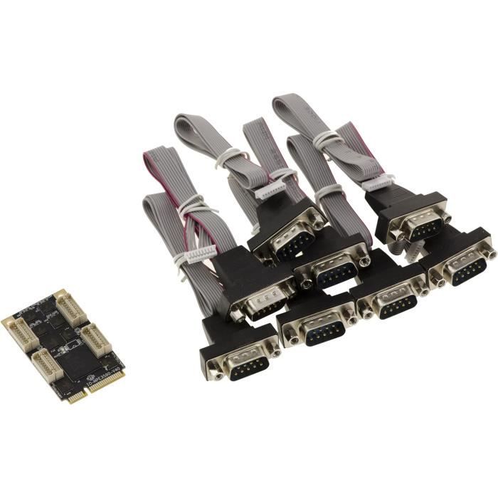 Carte Mini Pcie Minipcie 8 Ports Série Com Rs232 Db9 Avec Chipset Exar ...