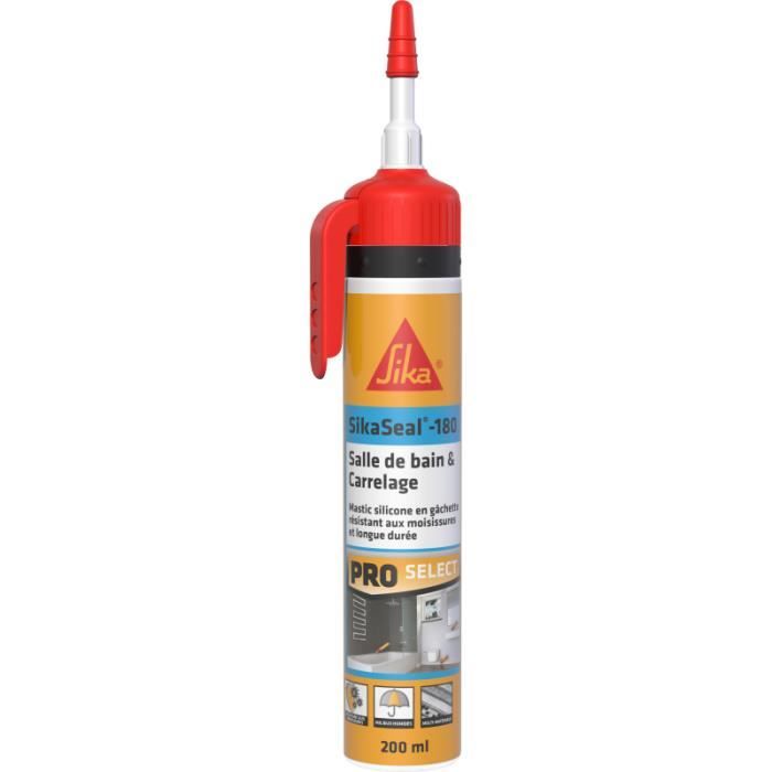 Mastic silicone - SIKA - Sikaseal 180 - 200 ml - Résistant à l'eau ...