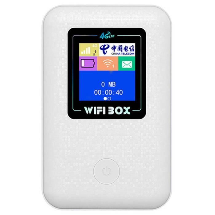 4G LTE Pocket Wifi Routeur Portable Voiture Mobile Wifi Hotspot Sans ...