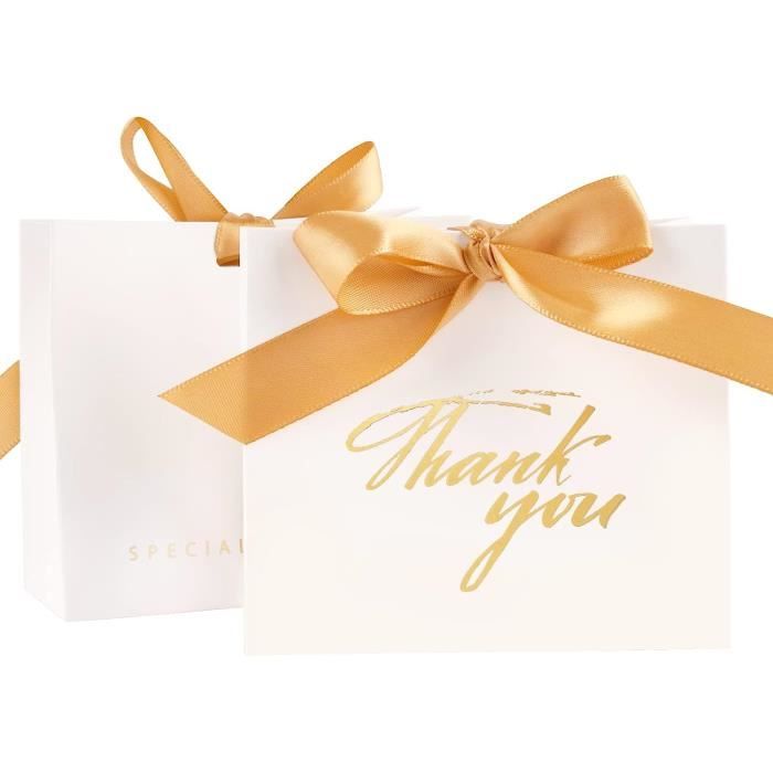 20Pcs Thank You Sac Cadeau Sachet Créative En Papier 11.5 X 4.5 X 10Cm ...