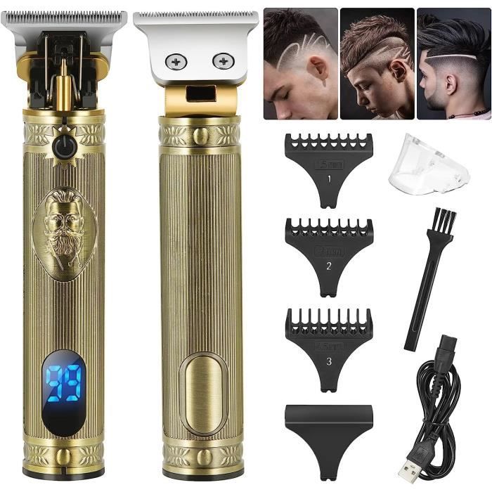 Tondeuse Cheveux Hommes,Tondeuse Barbe Electriques Professionnelle,Sans Fil Tondeuse À Cheveux ...