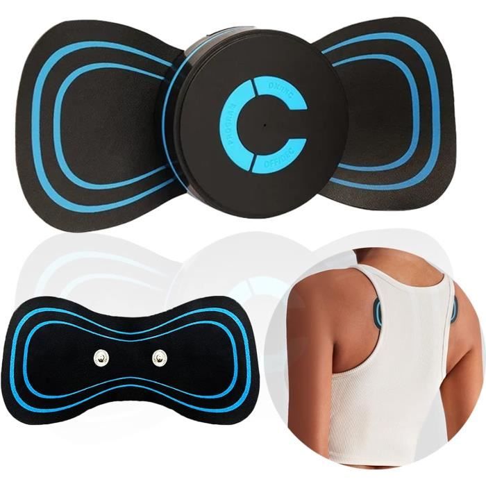 Mini Appareil De Massage Ems À Micro-Courant, Mini Masseur Cou Électrique Portable Sans Fil Ems ...