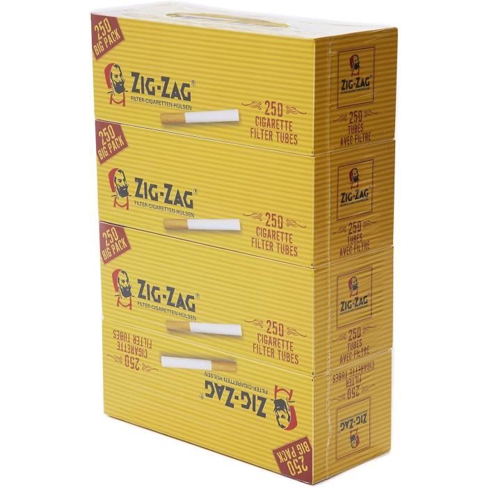 Lot De 4 Boites De 250 Tubes À Cigarette Zig Zag[m1646] - Cdiscount Au ...