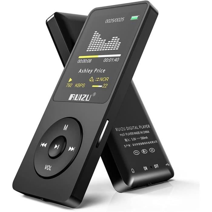 Lecteur Mp3 Lecteur De Musique Hifi 16 Go Soutien 128 Go Étendre La Lecture De Musique Longue ...