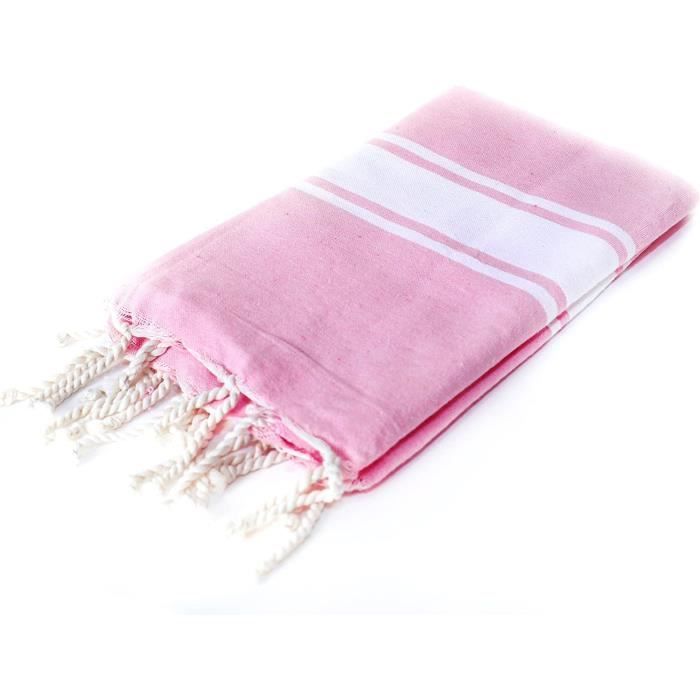 Fouta Xxl - 200 Cm X 100 Cm- Serviette Pour Plage, Sauna, Spa, Hammam ...