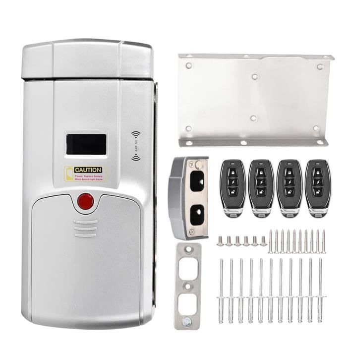 Caché serrure de porte électronique sans fil télécommande serrure de ...