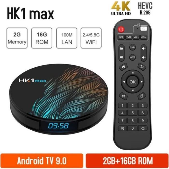 HK1MAX Smart tv box Android 10 2Go+16Go 24GWifi RK3318 Quad Core 4K ...
