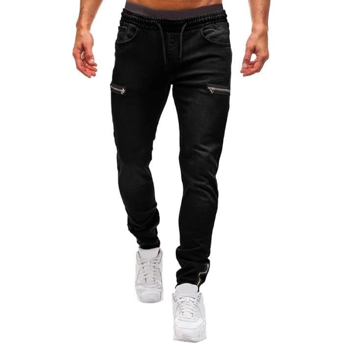 Jean moderne slim jambe droite pour hommes mode dcontract pantalon ...