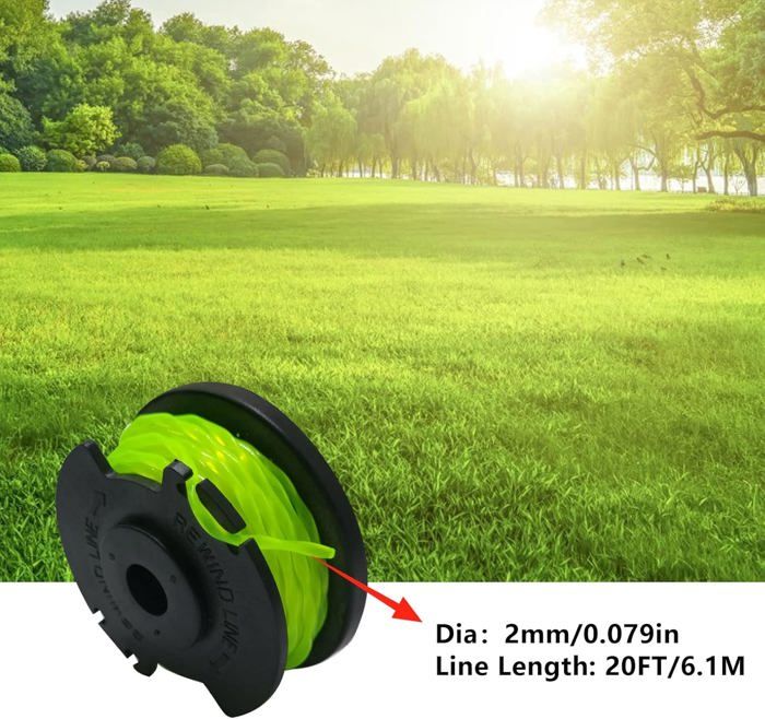 Bobine de rechange pour débroussailleuse Ryobi RAC143 RLT36B33 & RY36LT33A-0 (8 bobines + 2 ...