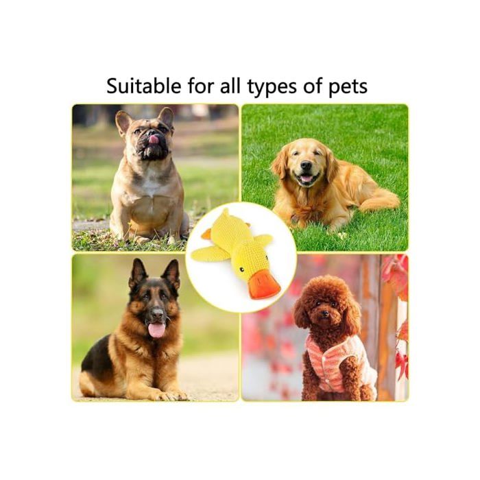 Jouet Canard Indestructible Anti-Stress, Peluche pour Chien de Taille ...
