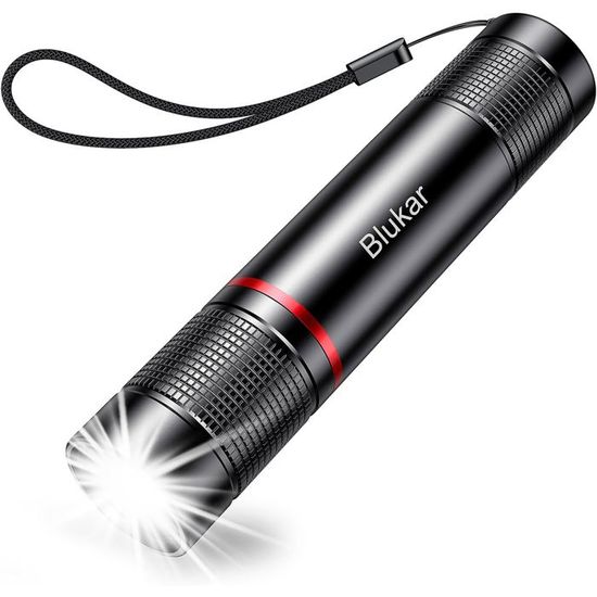 Blukar Rechargeable LED Torch, 2000LM Ultra Powerful Military Alnum LED ...