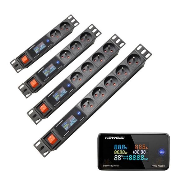 Prise C14 2 mètres-3 prises--Tableau d'alimentation numérique ...