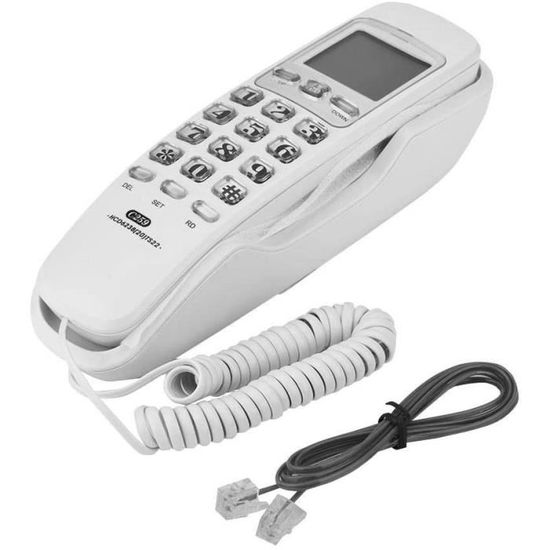 Téléphone Fixe avec Fil - A446 - Afficheur Entrant - Recherche De ...