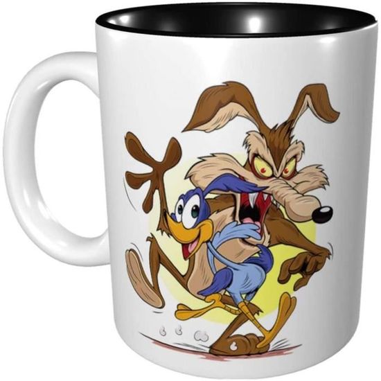 Wile E Coyote et The Road Runner Film de dessin animé Tasse de couleur ...