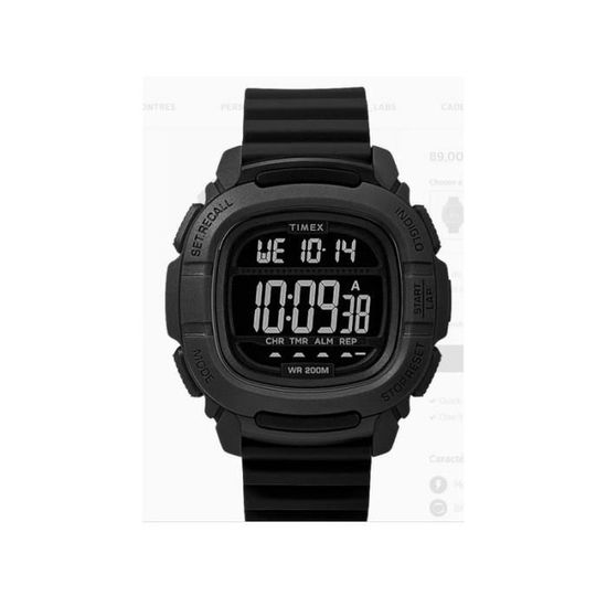 TIMEX COMMAND 47 MM noir TU Noir - Cdiscount Sport