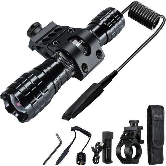 Lampe Torche Ir 850Nm Led Lampe De Poche Infrarouge, Travailler Avec L ...