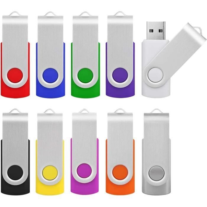 Lot Cle USB 16 Go Pas Cher Clé USB 2.0 en Lot de 10 Stockage Externe ...