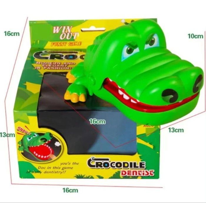 Jouets de dents de crocodile pour enfants,alligator mordant les doigts,jeux de dentiste,blagues ...