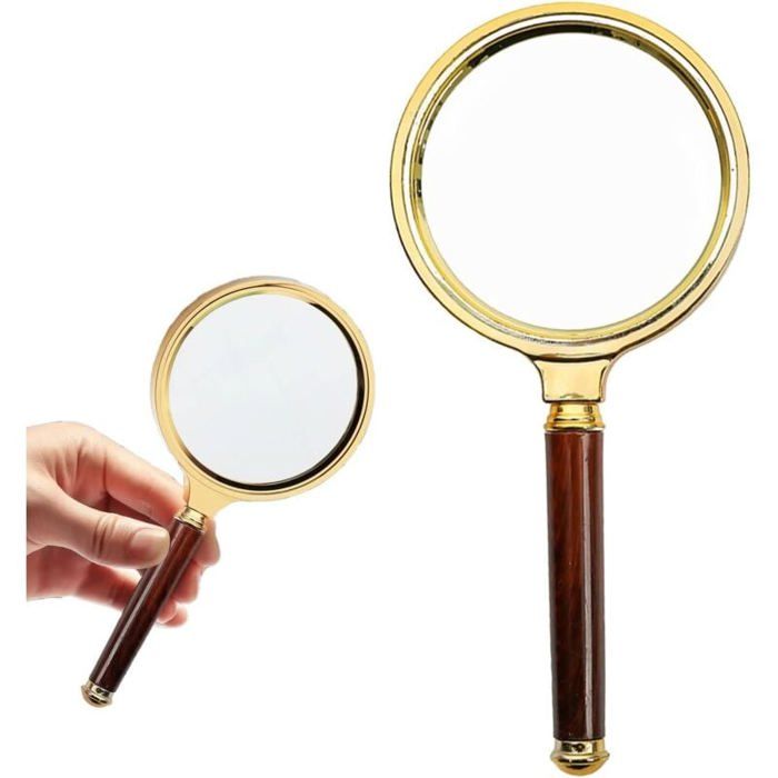 Loupe de Lecture 10X loupe 80 mm et Miroir incassable pour Lecture ...