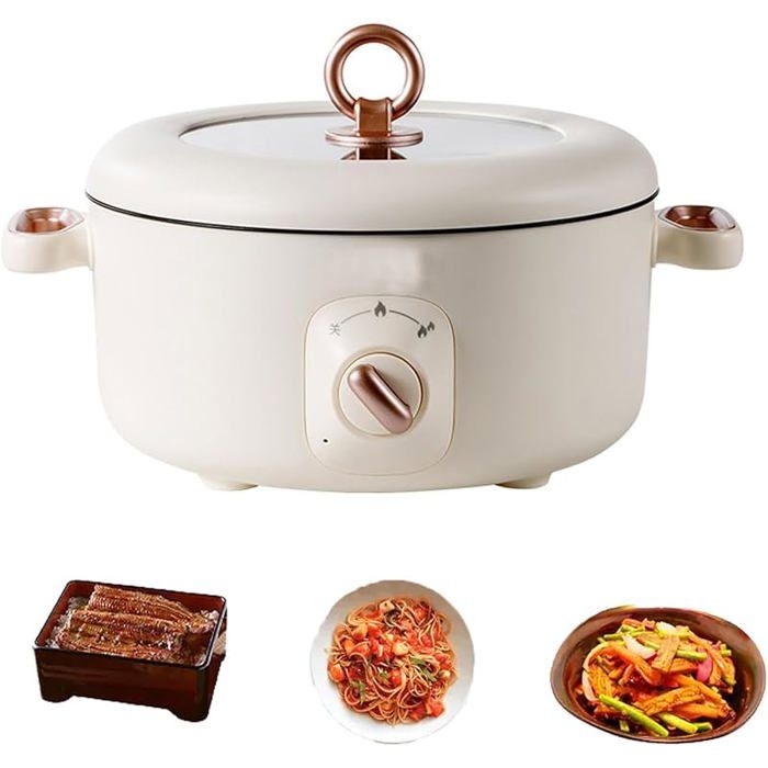 Mini Portable Electric Frying Pan 1000W Multifunctional Nonstick with ...