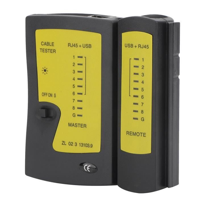 Testeur de câble réseau, YG468U professionnel RJ45 + USB testeur de ...