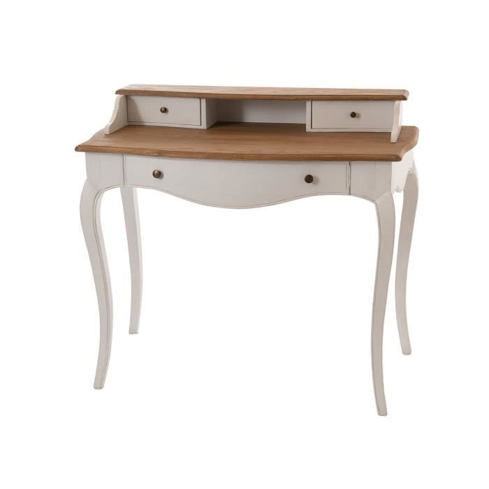 Bureau - AMADEUS - Loberon - 100 x 55 x 89 cm - MDF - 3 tiroirs ...