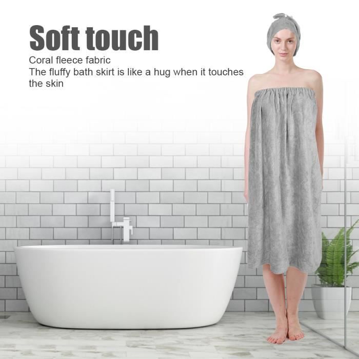 GOO Ensemble de serviettes de bain réglables pour femmes - Jupe de bain ...