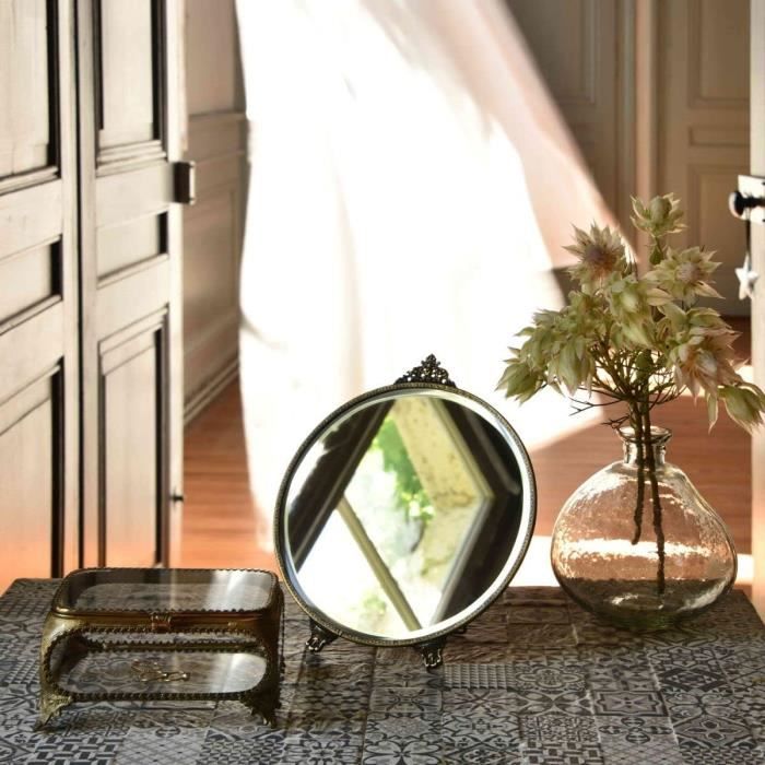 Boîte À Bijoux Verre Et Métal-L16,000 X L11,000 X H8,500-Métal[u2951 ...