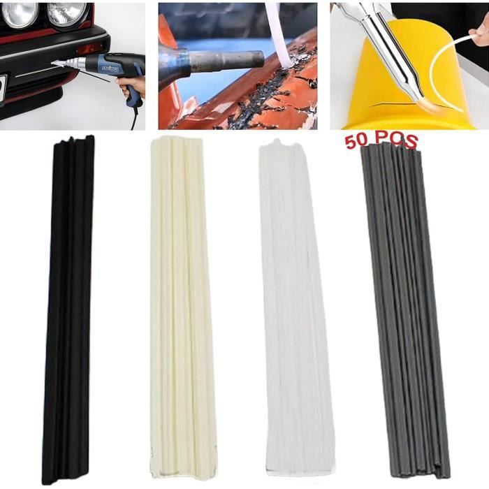 Baguette De Soudage Abs 50 Pièces Baguette De Soudage En Plastique Tige De Soudure D'Abs Kit De ...
