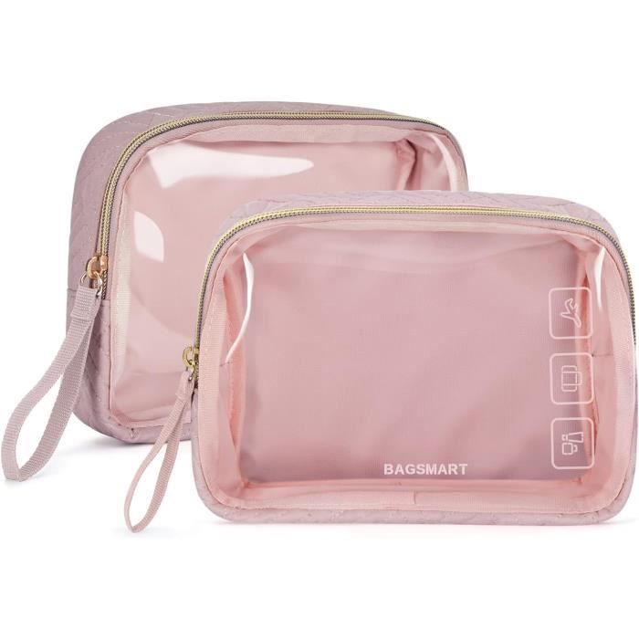 Trousse De Toilette Transparente 3 Pièces Trousse De Toilette De Voyage ...