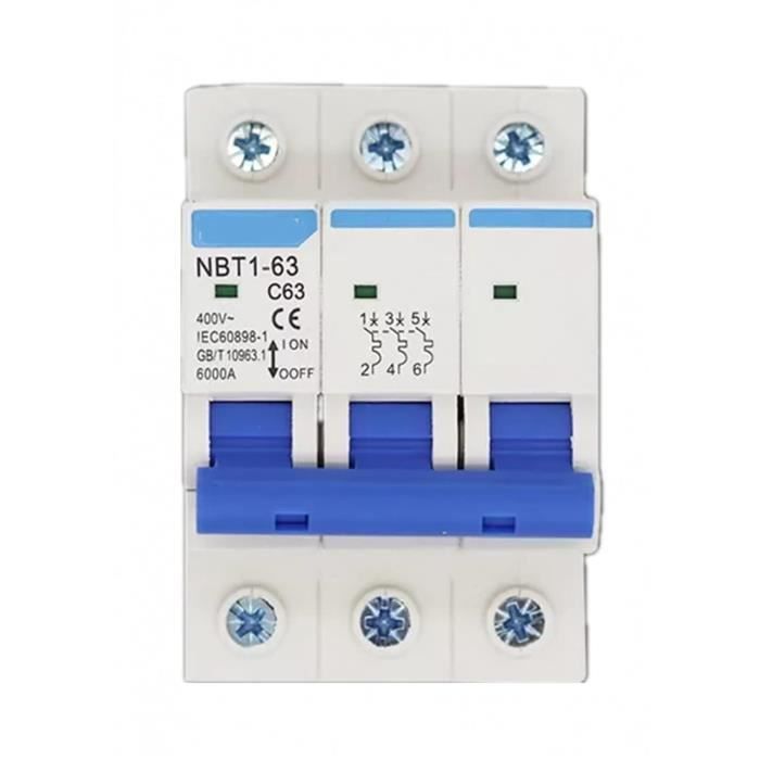 Disjoncteur Differentiel Disjoncteur Miniature Domestique Ac 3P 6A 10A 16A 20A 25A 32A 40A 50A ...