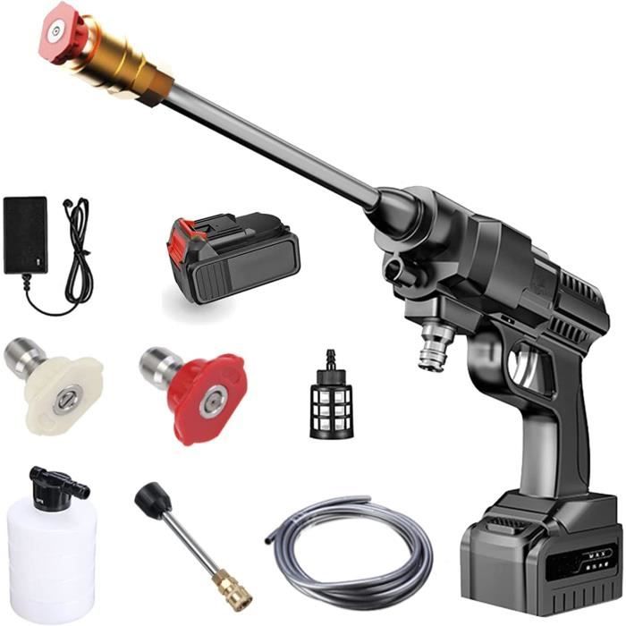 Nettoyeur Haute Pression Batterie sans Fil 12-24V 5600mAh avec ...