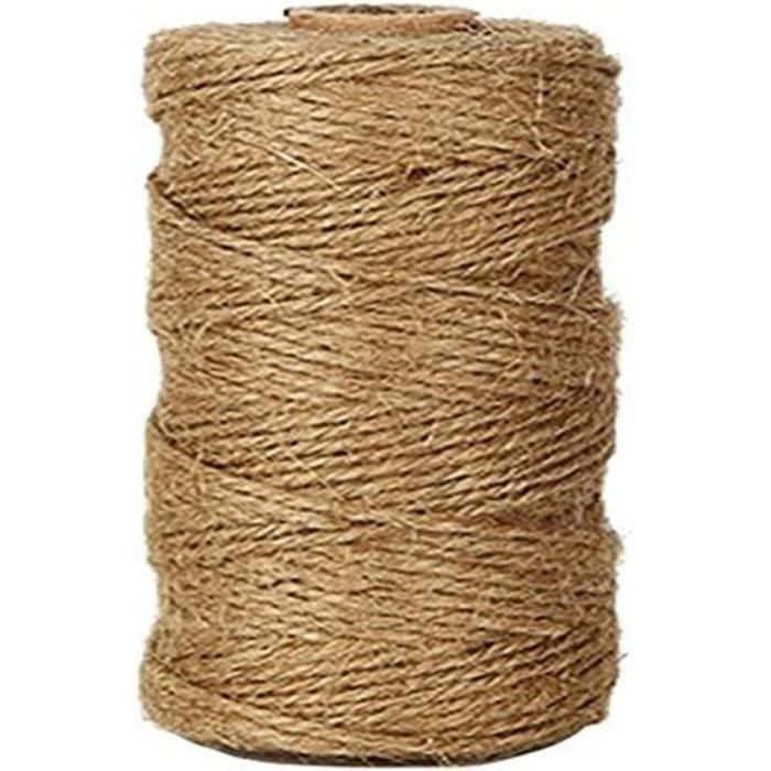 Rouleau de corde en jute chanvre pour cadeaux, loisirs créatifs ...
