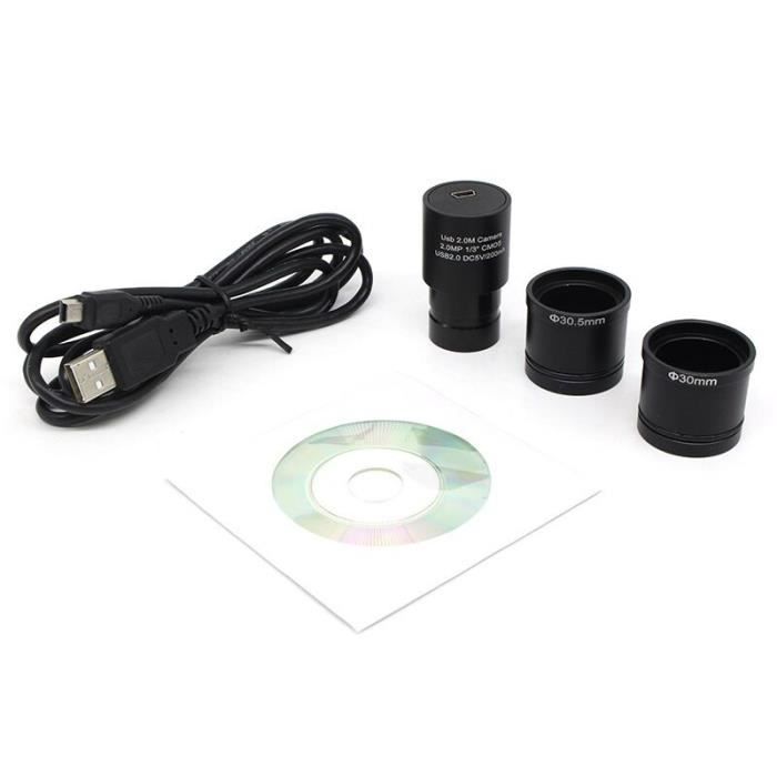 2MP CMOS USB 2.0 Microscope électronique oculaire adaptateur oculaire ...