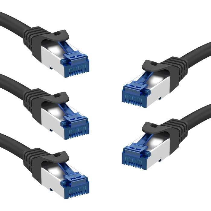 5x 15 m Câble Ethernet & patch & réseau (fiches RJ45, pour profiter ...