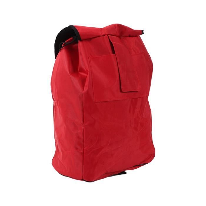 ESTINK Sac de courses pliable rouge, grande capacité 36-55L ...