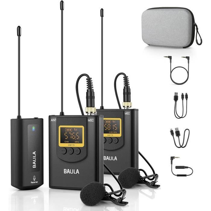 Double Micro Cravate Sans Système Fil Pour Android Smartphone,Camera ...