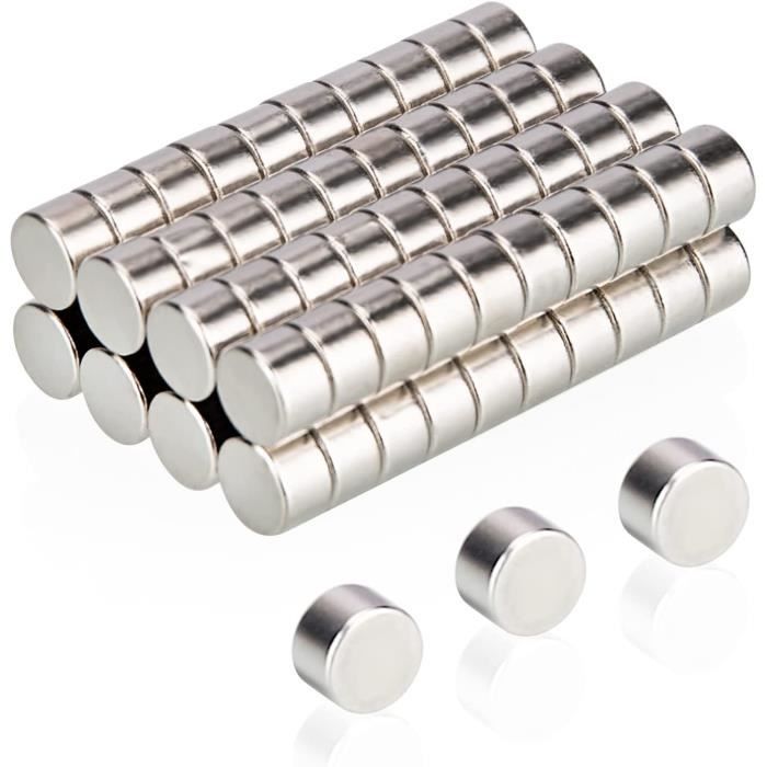 Golock Lot de 80 Mini aimants Ronds, Petits aimants de 5 x 3 mm ...