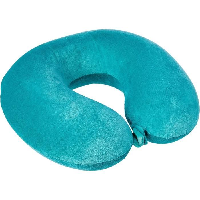 Coussin Repose Nuque À Mémoire De Forme Vert Sarcelle[t1307]